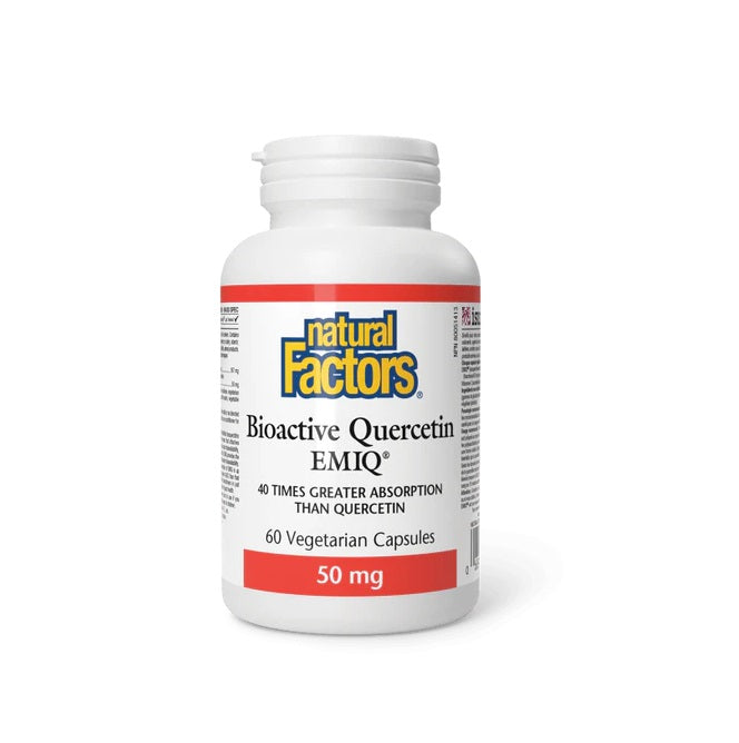 Bioactive Quercetin EMIQ 50mg 60 Veggie Caps | Qi Natural Food