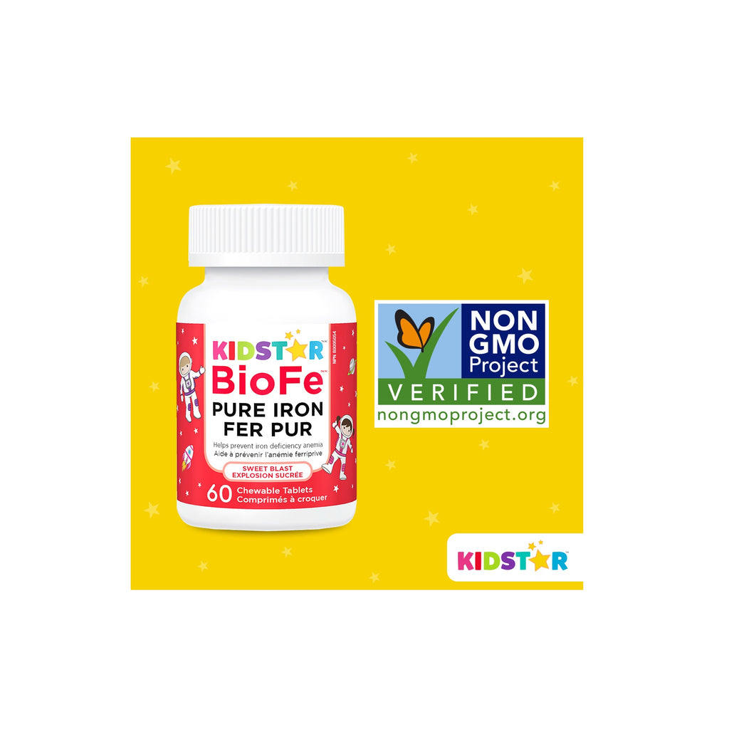 BioFe Pure Iron Sweet Blast 60 Chewable Tablets | Qi Natural Food